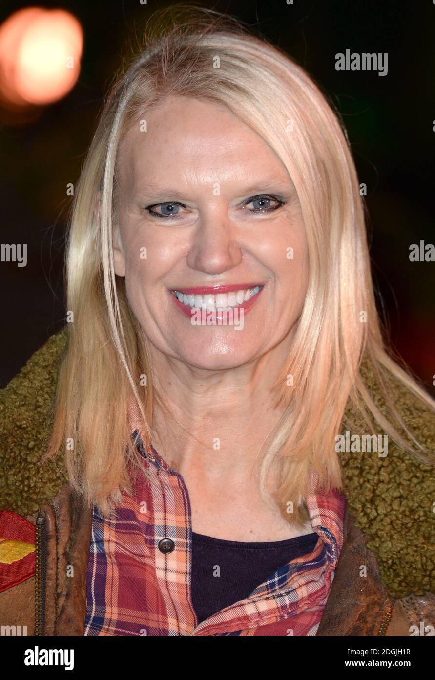 Anneka Rice arriving at Hyde Park's Winter Wonderland, London Stock ...