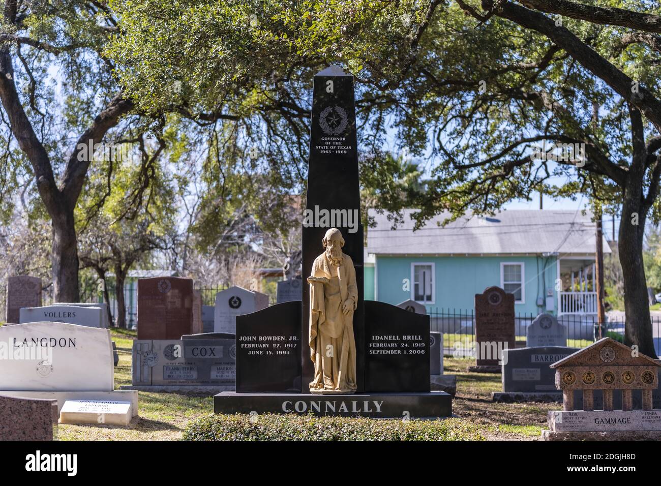 Tomb Of Texas Governor John Bowden Connally, Jr Stock Photo - Alamy