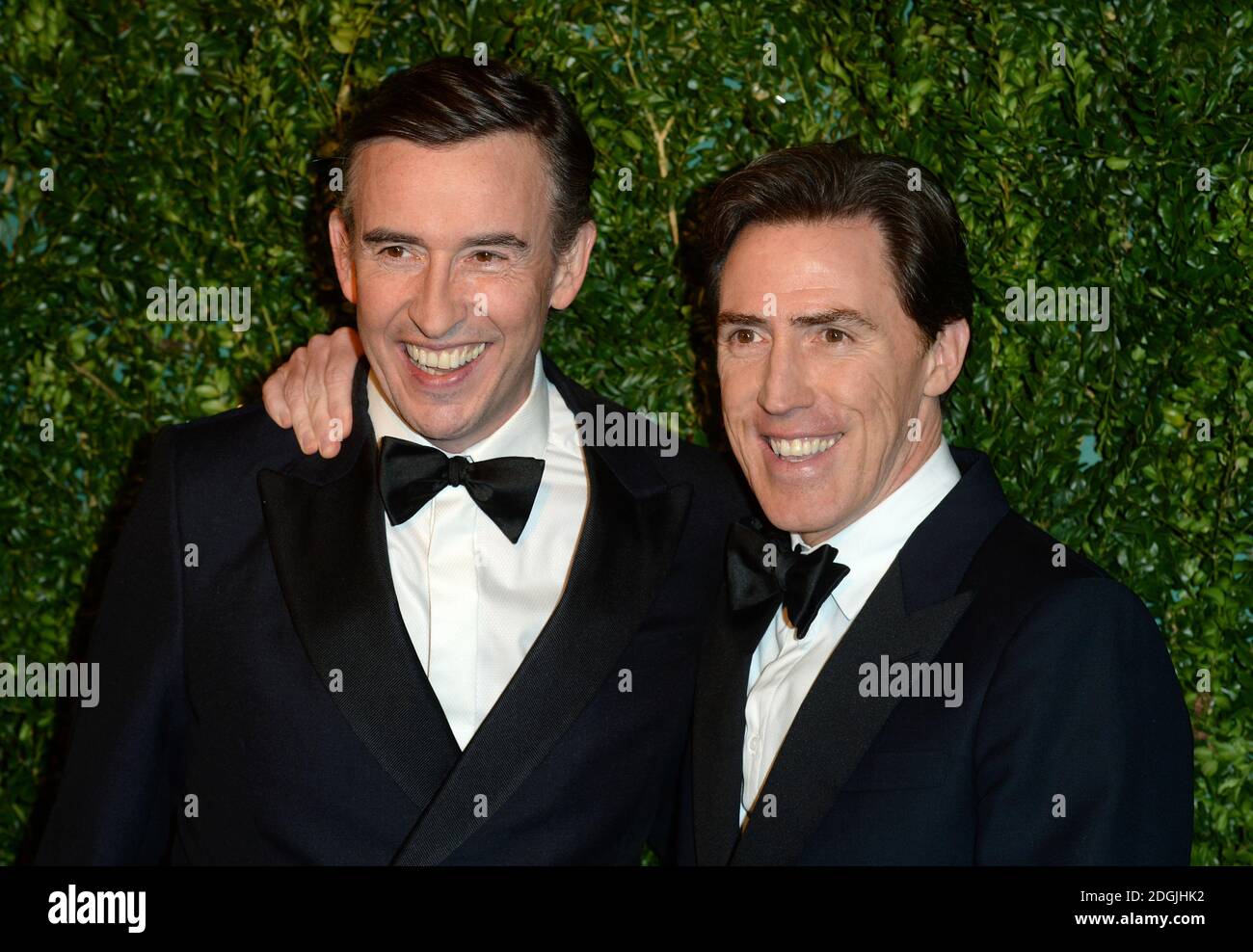 Steve Coogan and Rob Brydon arriving at the 60th Evening Standard ...