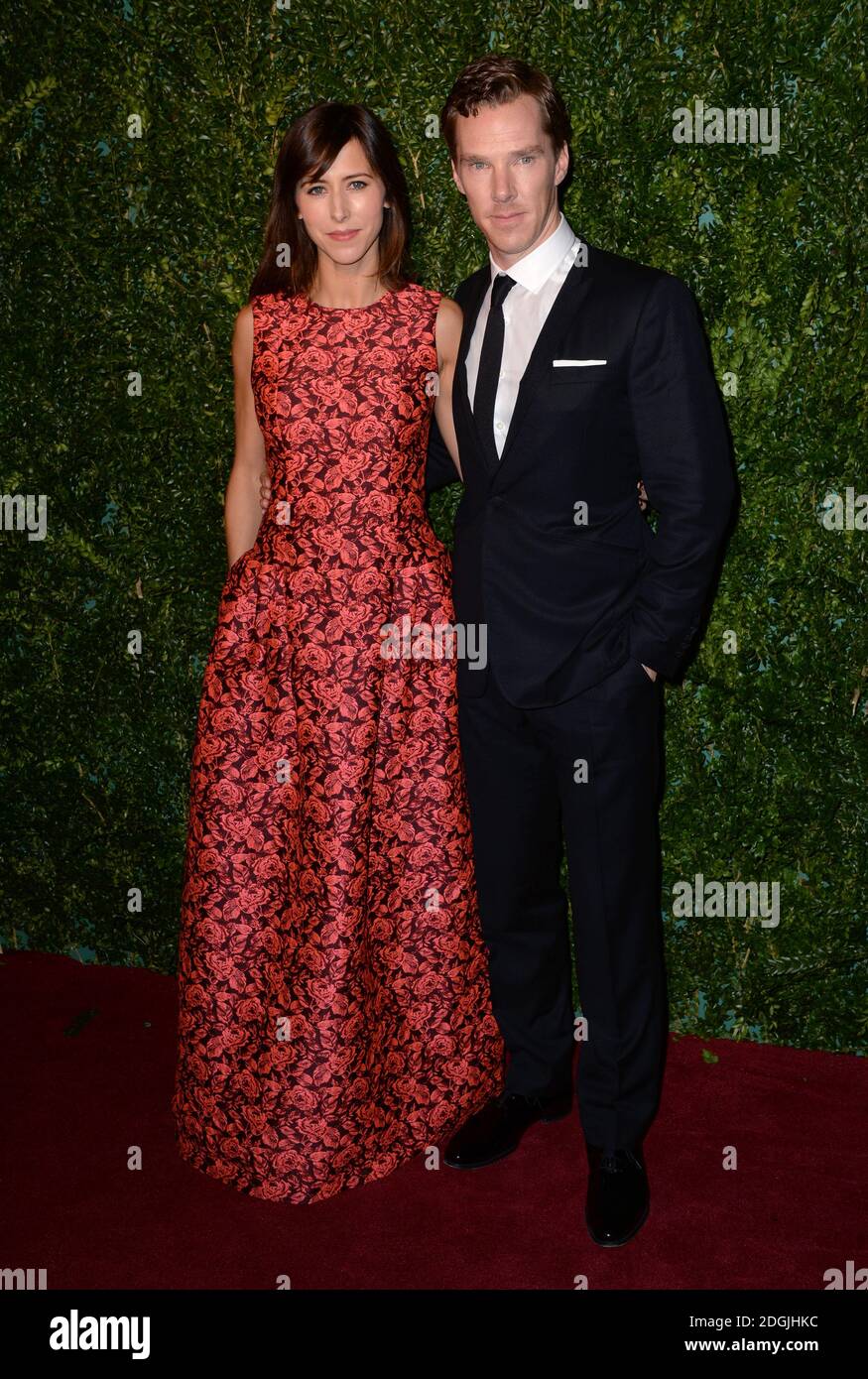 Benedict Cumberbatch and his fiancŽe Sophie Hunter arriving at the 60th ...