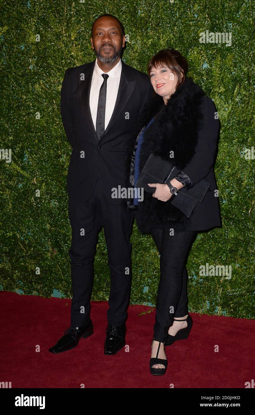 Lenny Henry and Lisa Makin arriving at the 60th Evening Standard ...