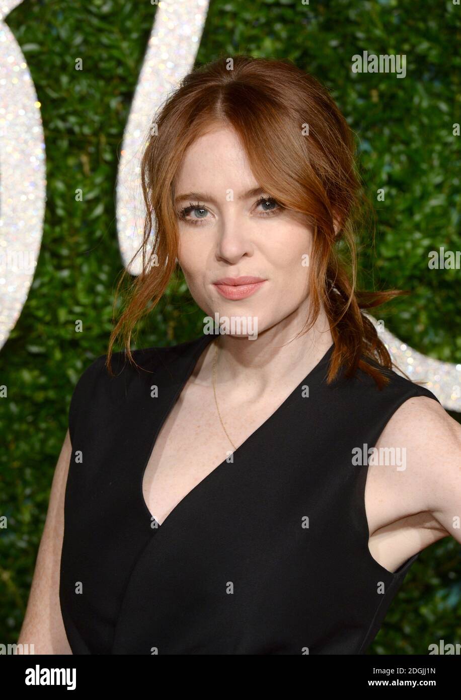 Angela Scanlon arriving at the British Fashion Awards 2014, London ...