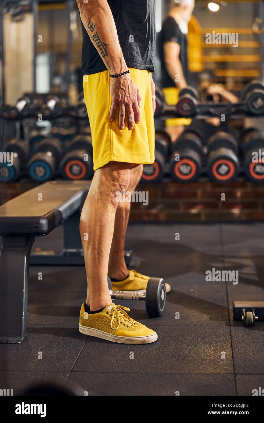 Strong sportsman getting ready hi-res stock photography and images - Alamy
