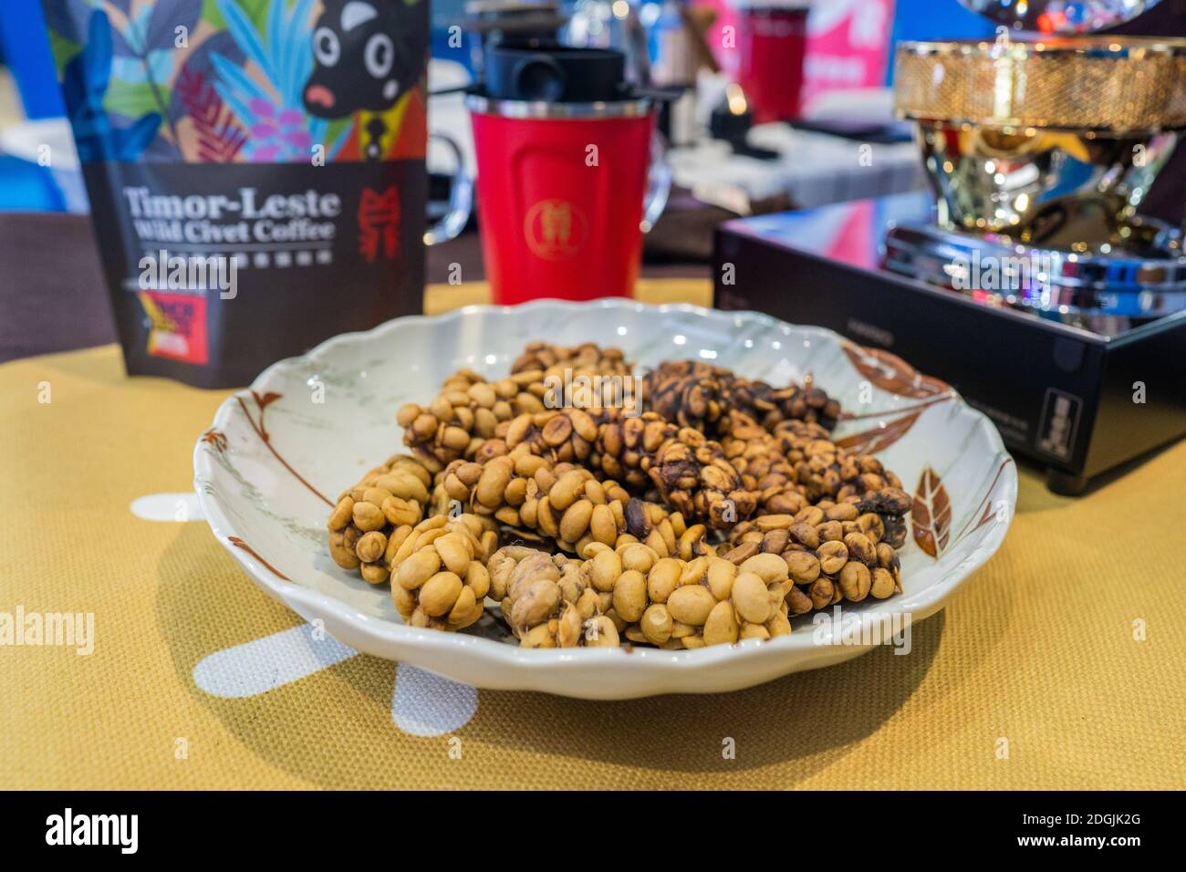 The civet coffee from Timor Leste is being exhibited at the CIIE in ...