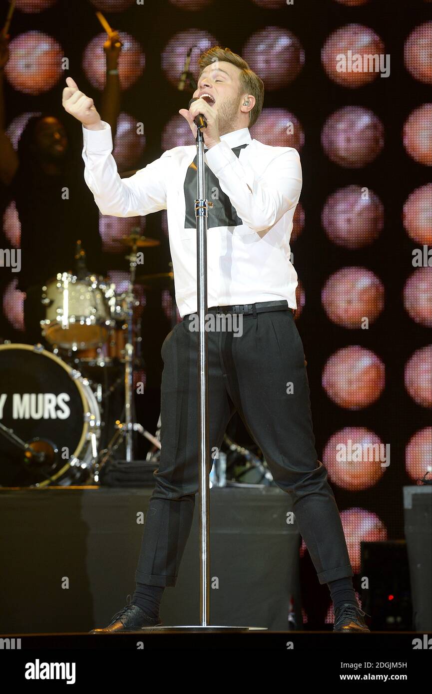 EXCLUSIVE Olly Murs live on stage during the Capital FM Jingle Bell ...