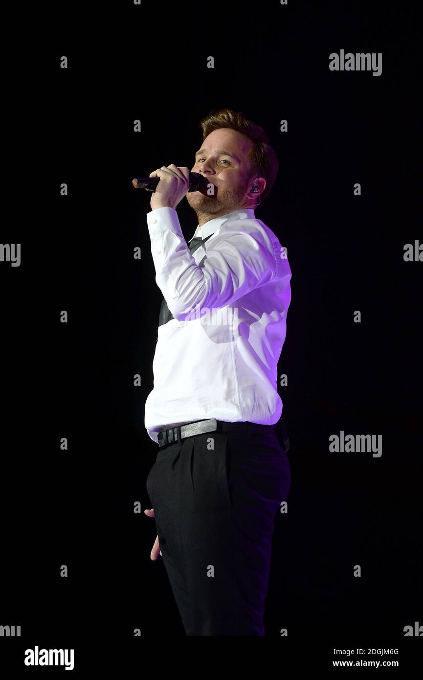EXCLUSIVE Olly Murs live on stage during the Capital FM Jingle Bell ...
