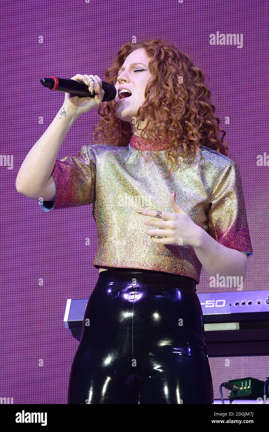 EXCLUSIVE Jess Glynne live on stage during the Capital FM Jingle Bell ...
