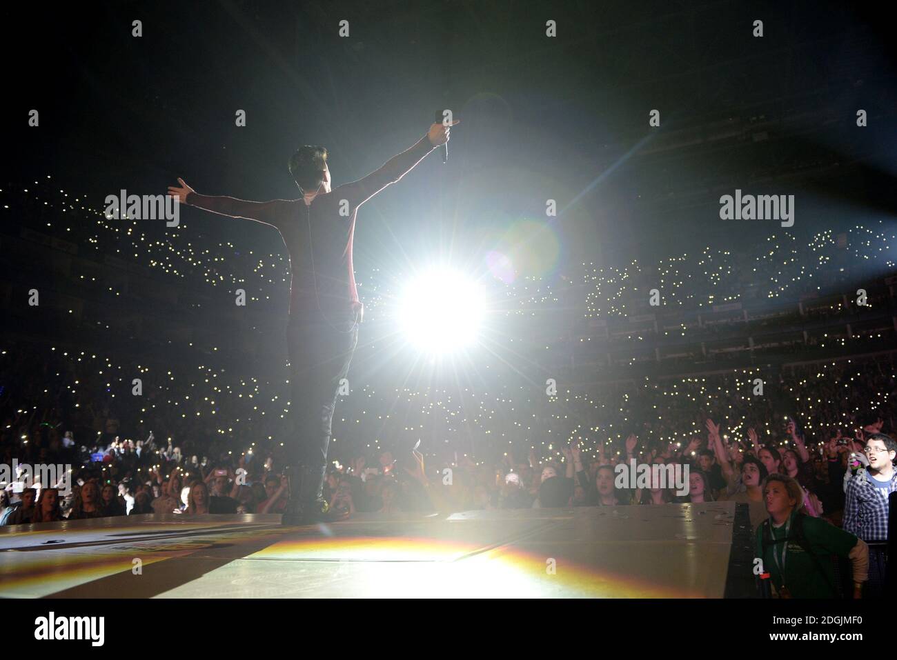 EXCLUSIVE Danny o'Donoghue of The Script live on stage during the ...