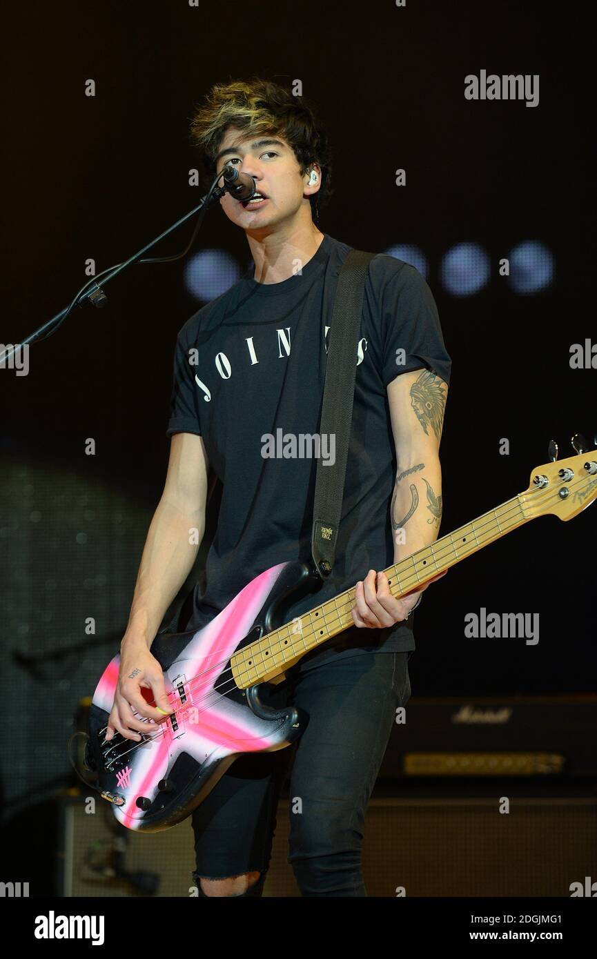 EXCLUSIVE *** Calum Hood live on stage during the Capital FM Jingle ...