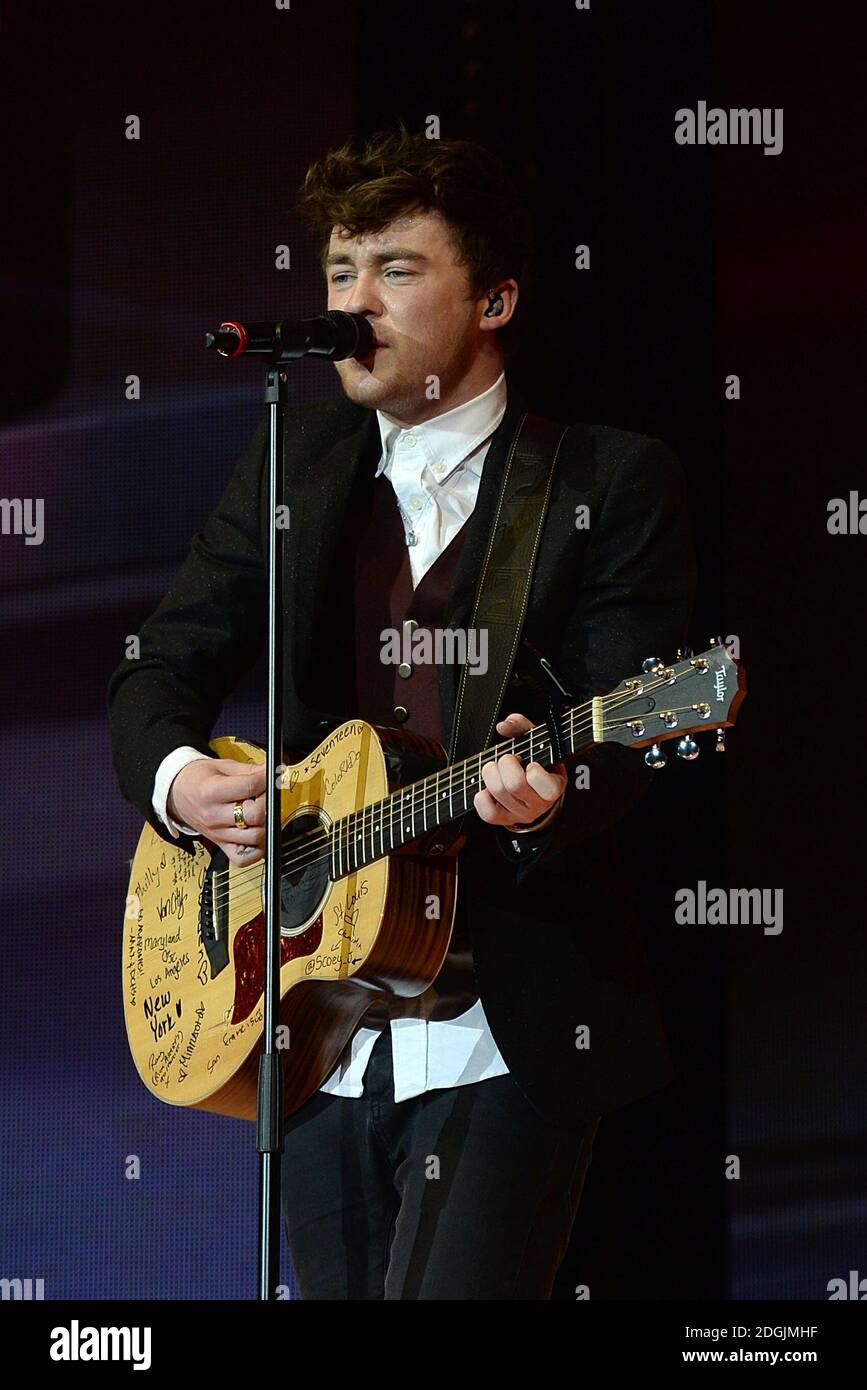EXCLUSIVE *** Jake Roche of Rixton live on stage during the Capital FM ...