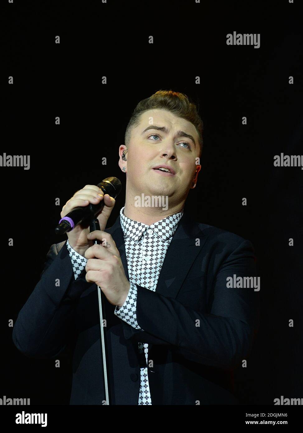 EXCLUSIVE *** Sam Smith live on stage during the Capital FM Jingle Bell ...