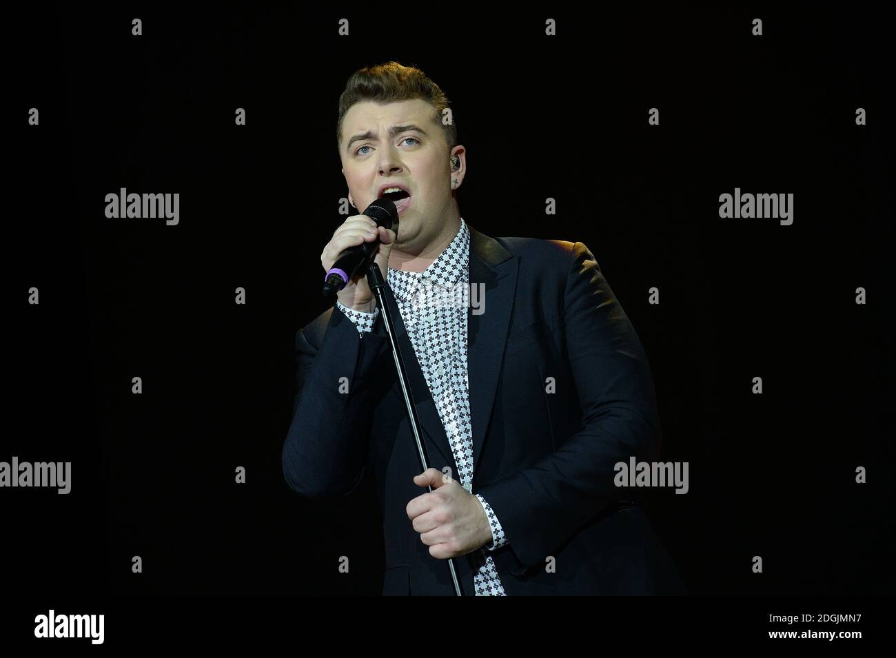 EXCLUSIVE *** Sam Smith live on stage during the Capital FM Jingle Bell ...