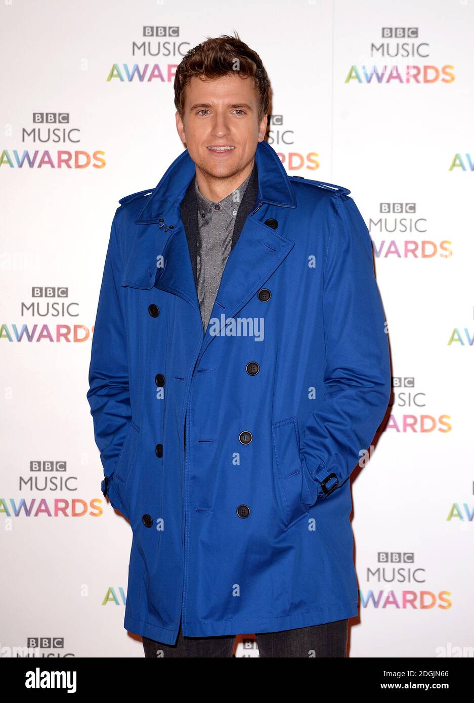 Greg James attending the BBC Music Awards at Earl's Court, London Stock ...