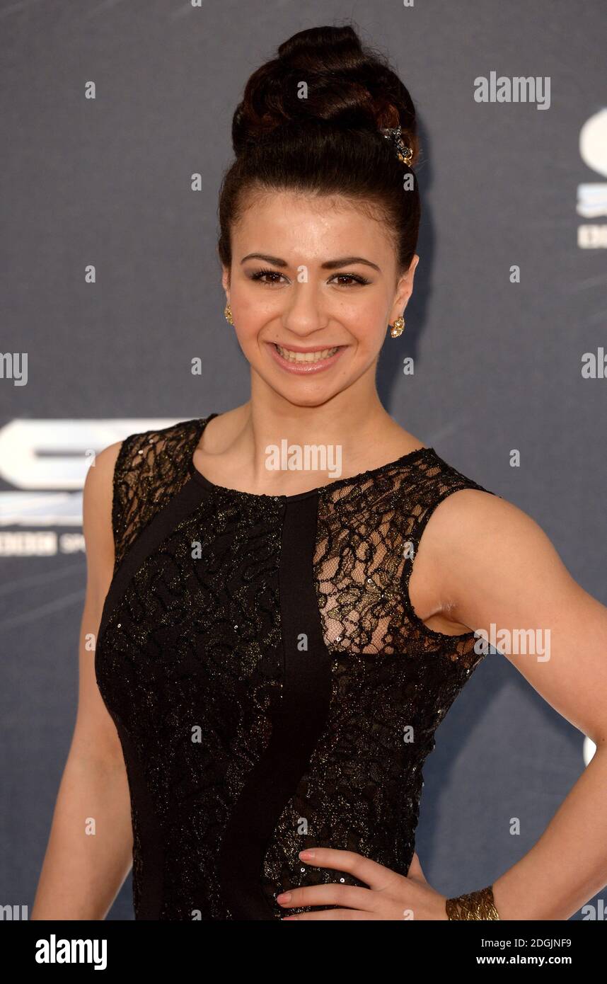 Claudia Fragapane arriving for the 2014 Sports Personality of the Year ...