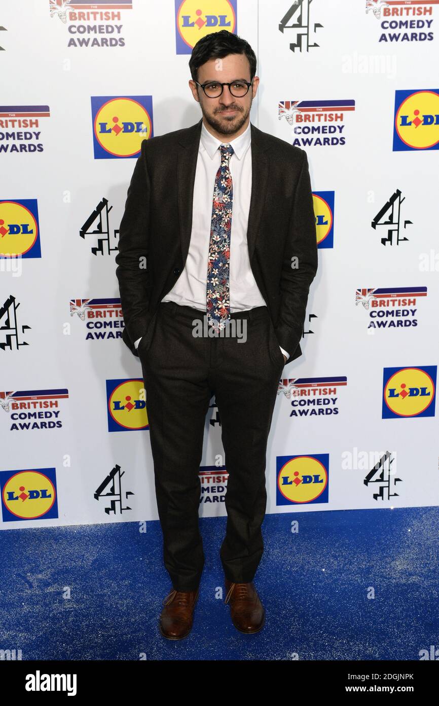 Simon Bird arriving at the British Comedy Awards 2014 held at Fountain ...