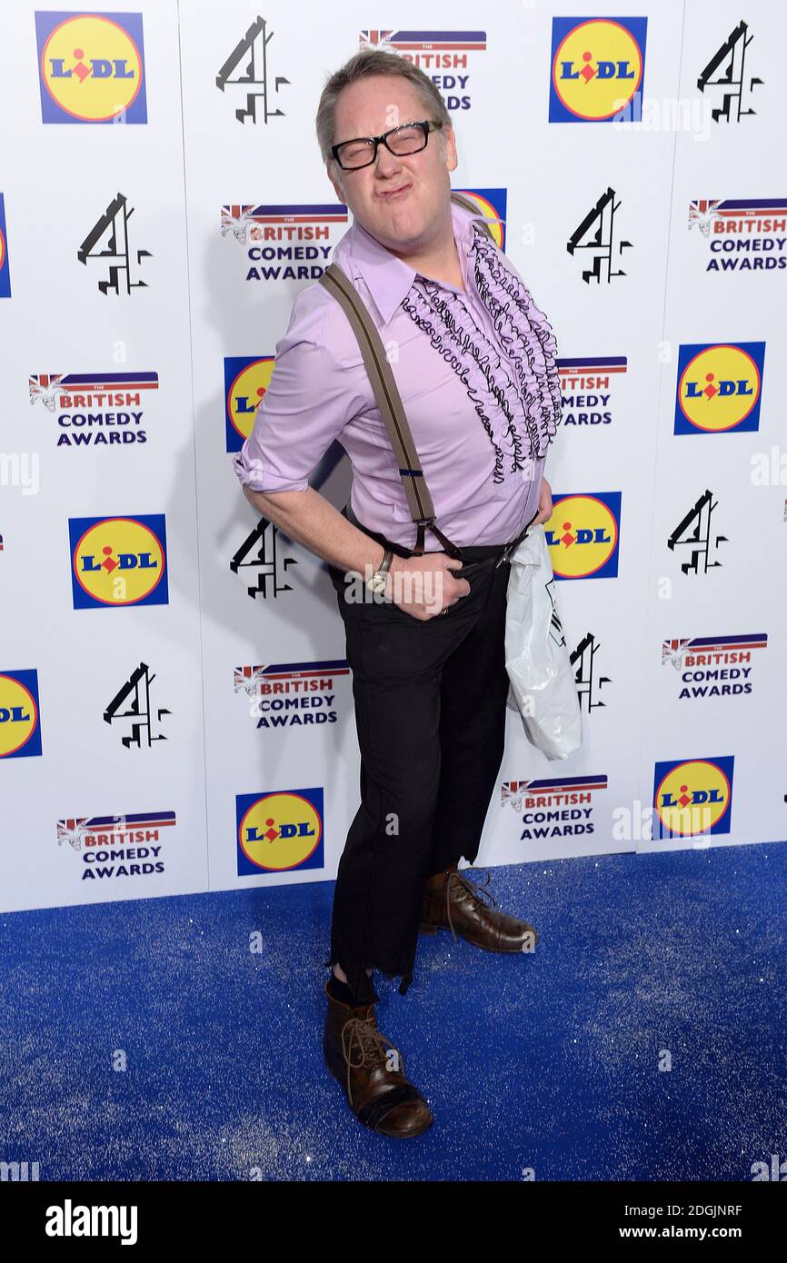 Vic Reeves arriving at the British Comedy Awards 2014 held at Fountain ...
