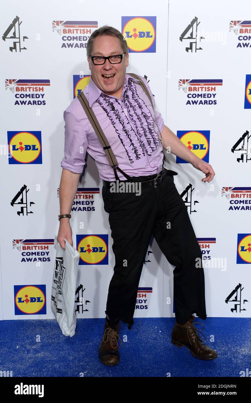Vic Reeves arriving at the British Comedy Awards 2014 held at Fountain ...