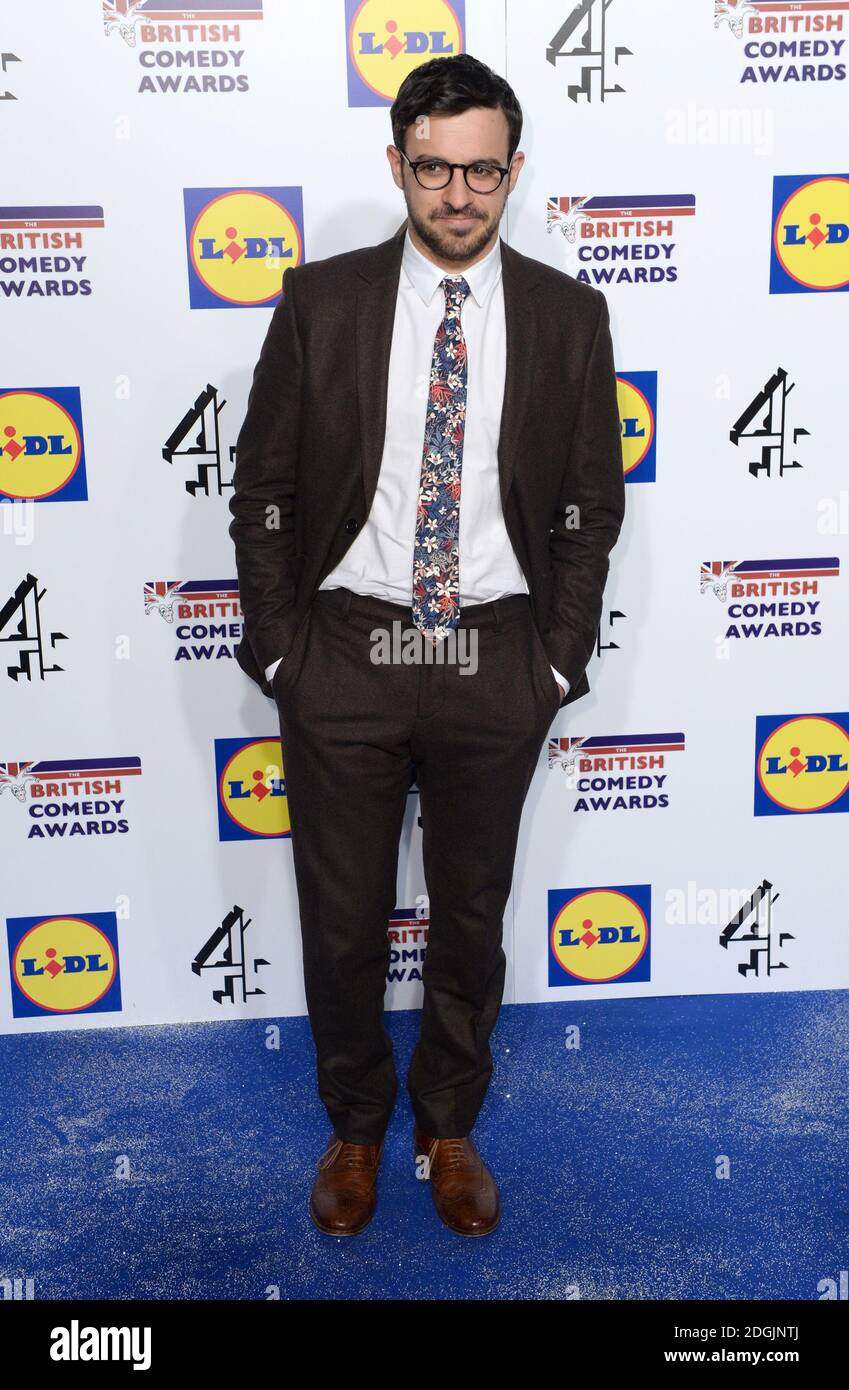 Simon Bird arriving at the British Comedy Awards 2014 held at Fountain ...