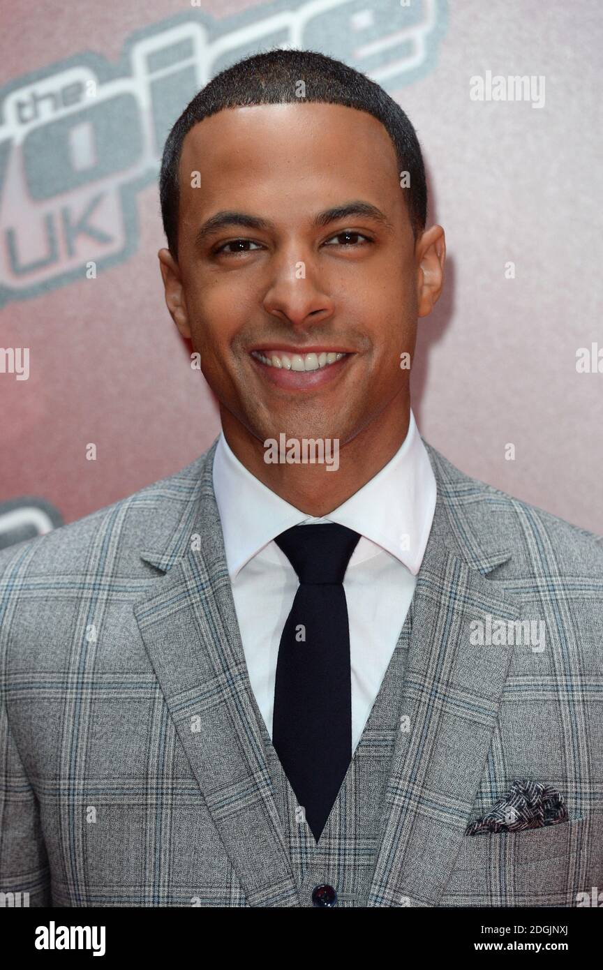 Marvin Humes attending The Voice UK Series Launch, The Mondrian Hotel ...
