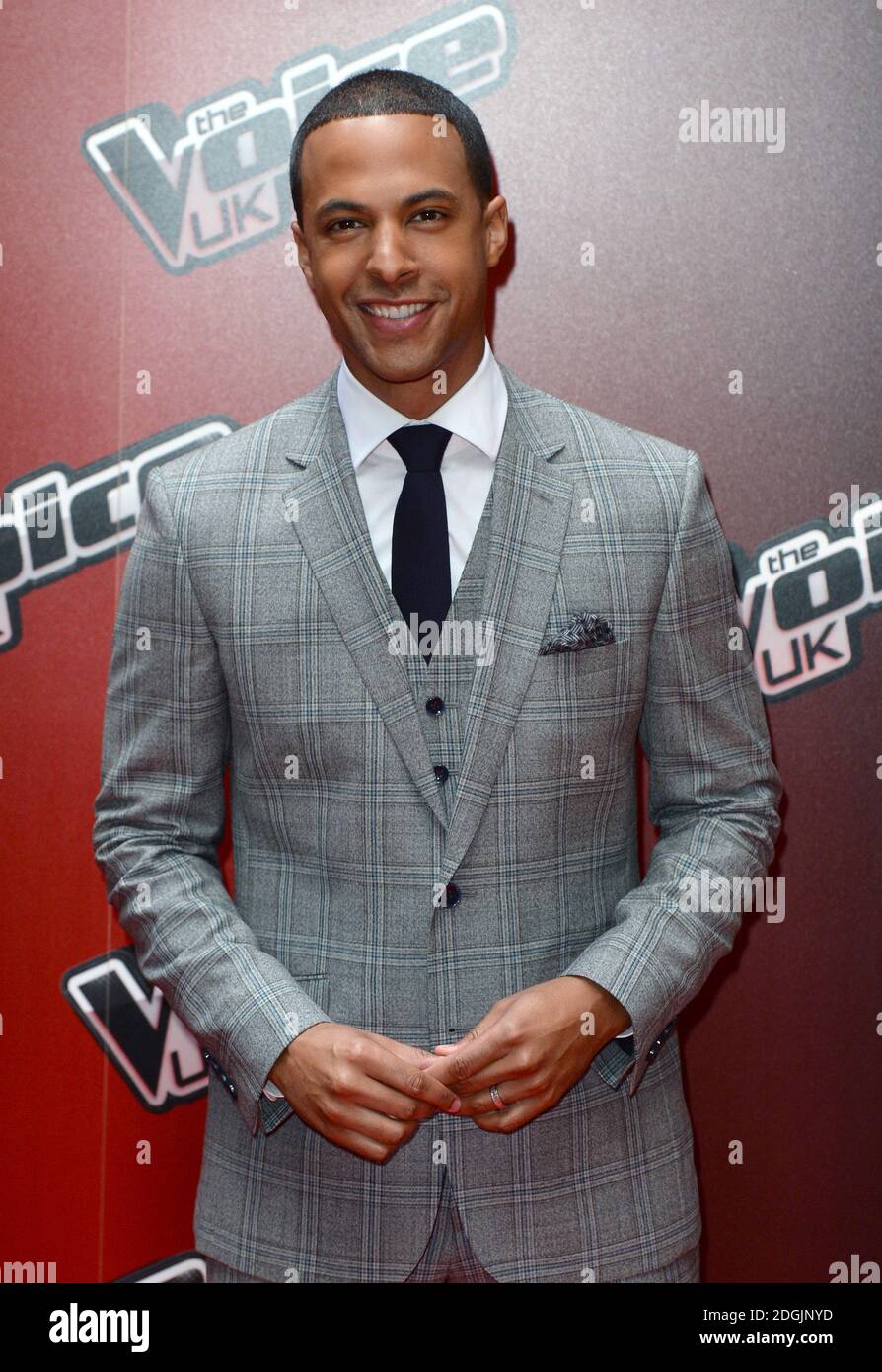 Marvin Humes attending The Voice UK Series Launch, The Mondrian Hotel ...