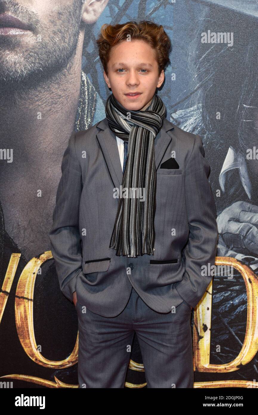 Daniel Huttlestone arriving at the Into The Woods UK premiere, Curzon ...