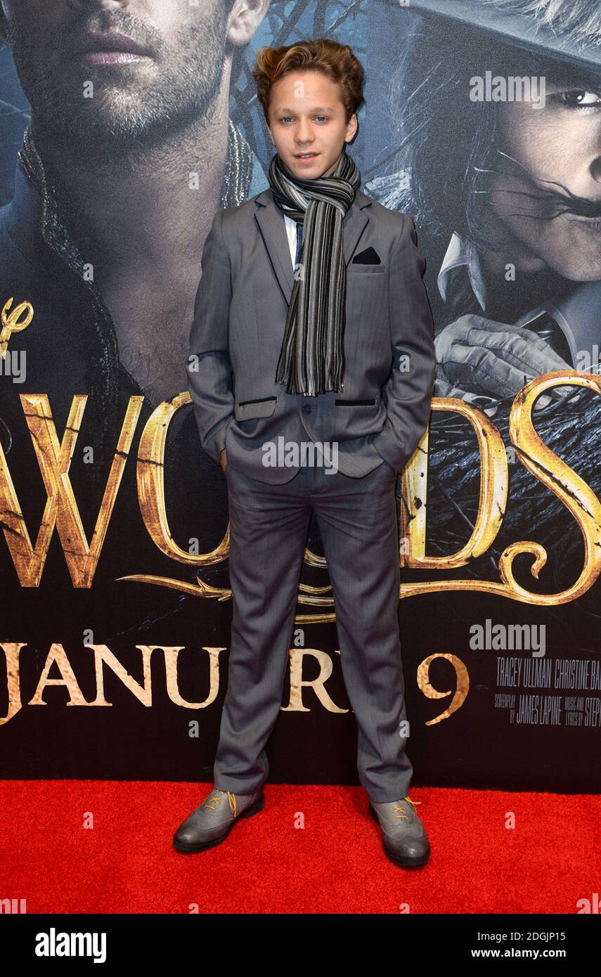 Daniel Huttlestone arriving at the Into The Woods UK premiere, Curzon ...