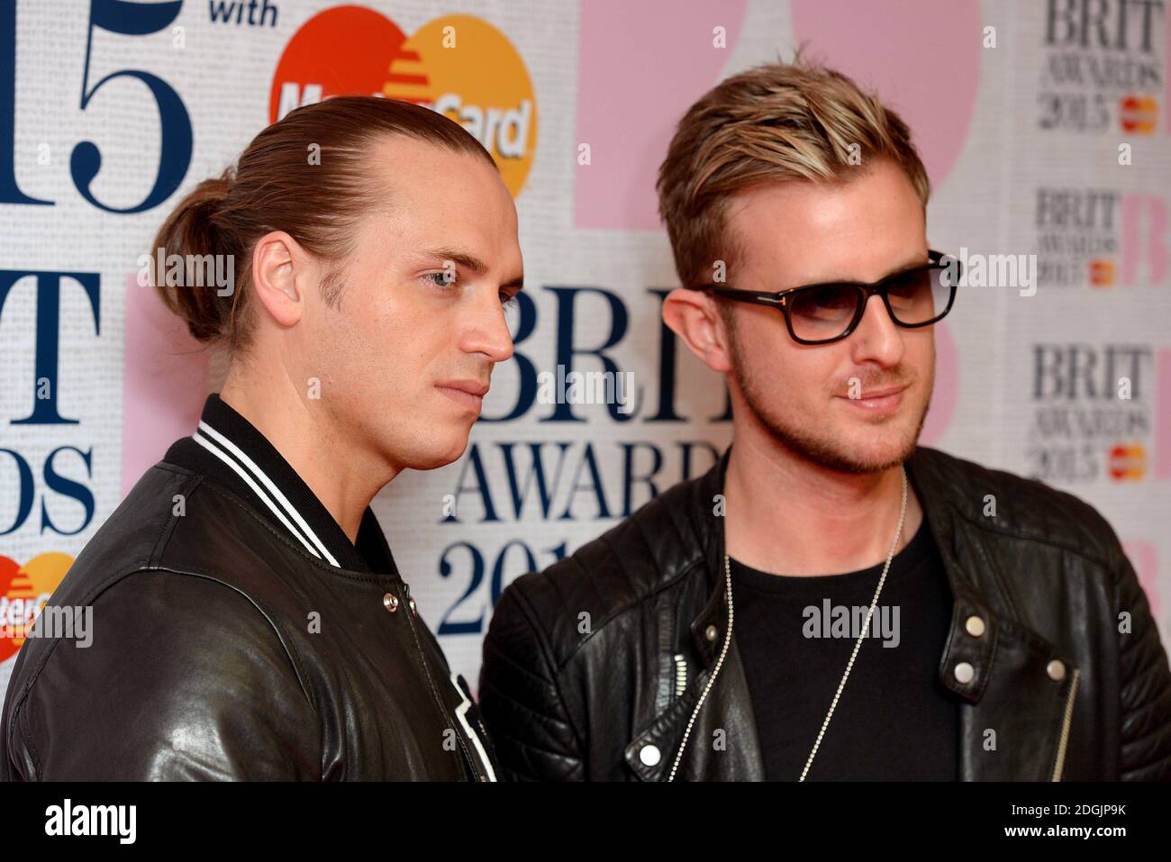 Joe Lenzie (left) and Cameron Edwards of Sigma attending the BRIT ...