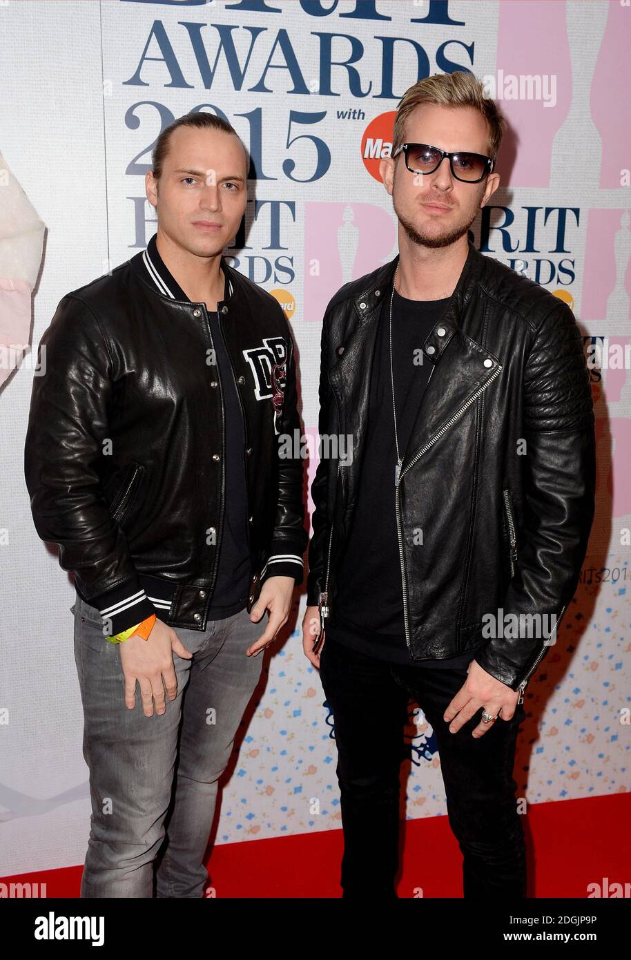 Joe Lenzie (left) and Cameron Edwards of Sigma attending the BRIT ...