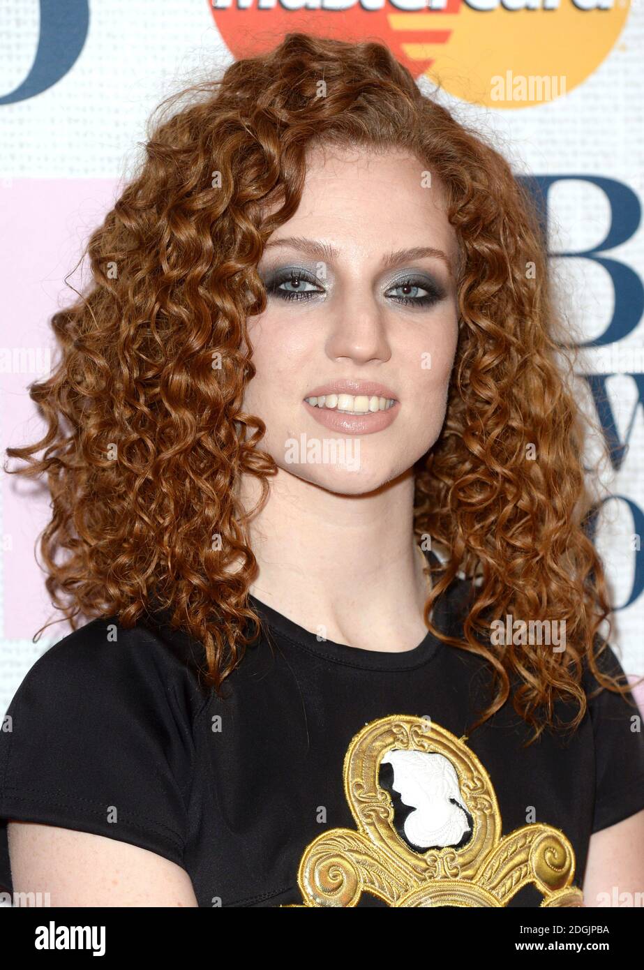 Jess Glynne arriving at the BRITs Launch 2015, ITV Studios, London ...