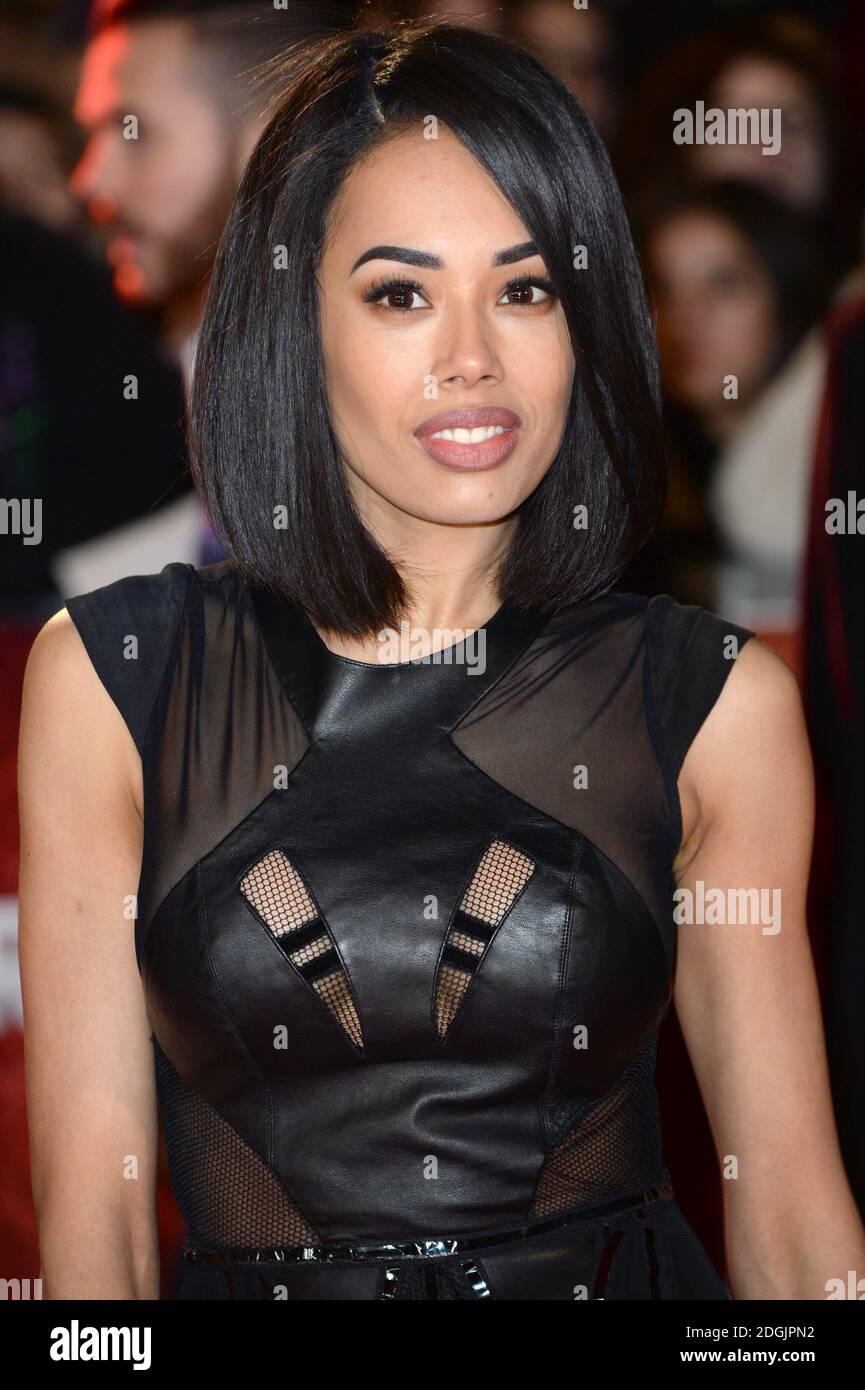 Jade Ewen arriving at the UK Premiere of Mortdecai, Empire Cinema ...