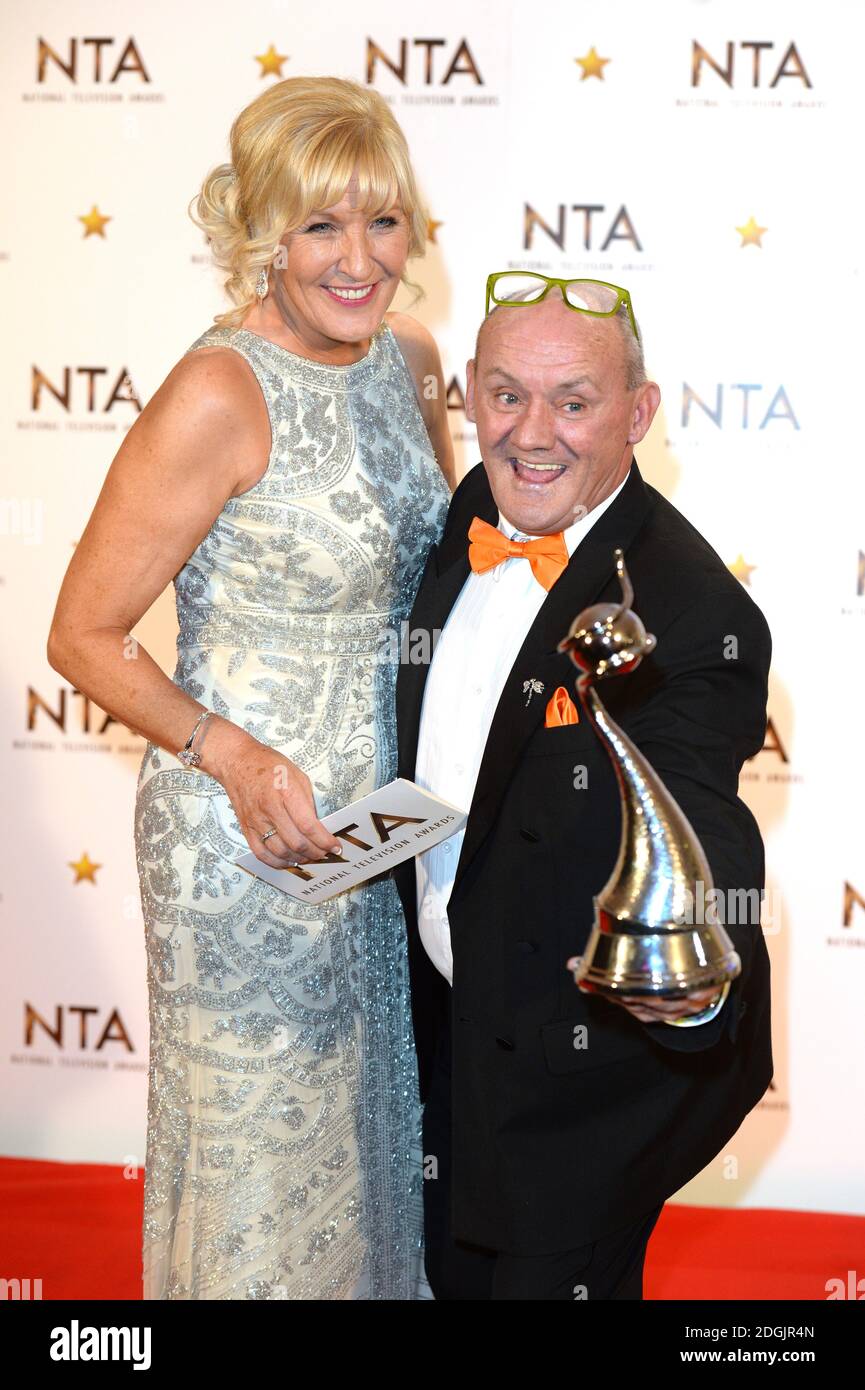 Jennifer Gibney and Brendan O'Carroll (Mrs Browns Boys) with the award ...