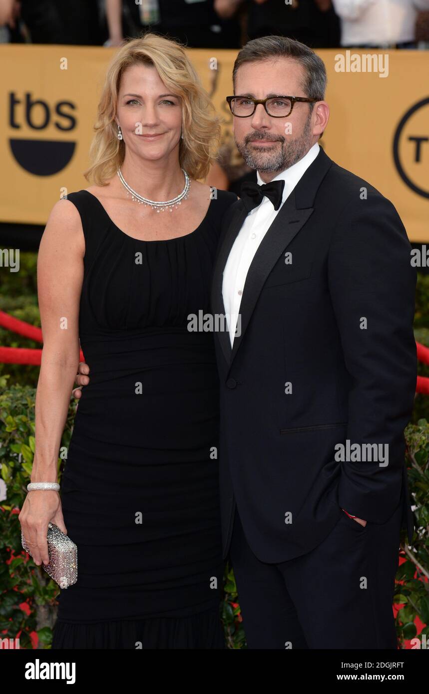 Steve Carell and Nancy Carell arriving on the red carpet at the 21st ...