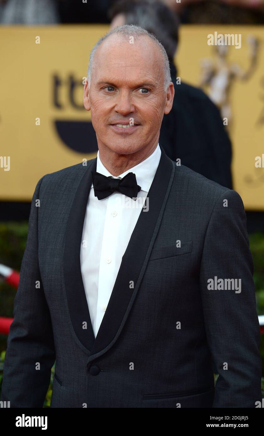 Michael Keaton arriving on the red carpet at the 21st Annual Screen ...
