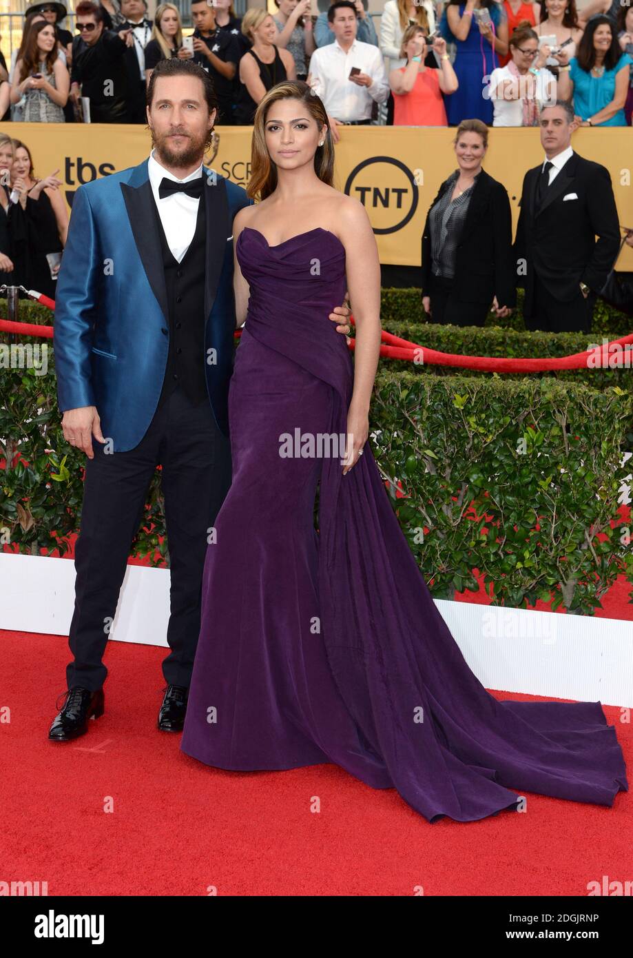 Matthew McConaughey and Camila Alves arriving on the red carpet at the ...