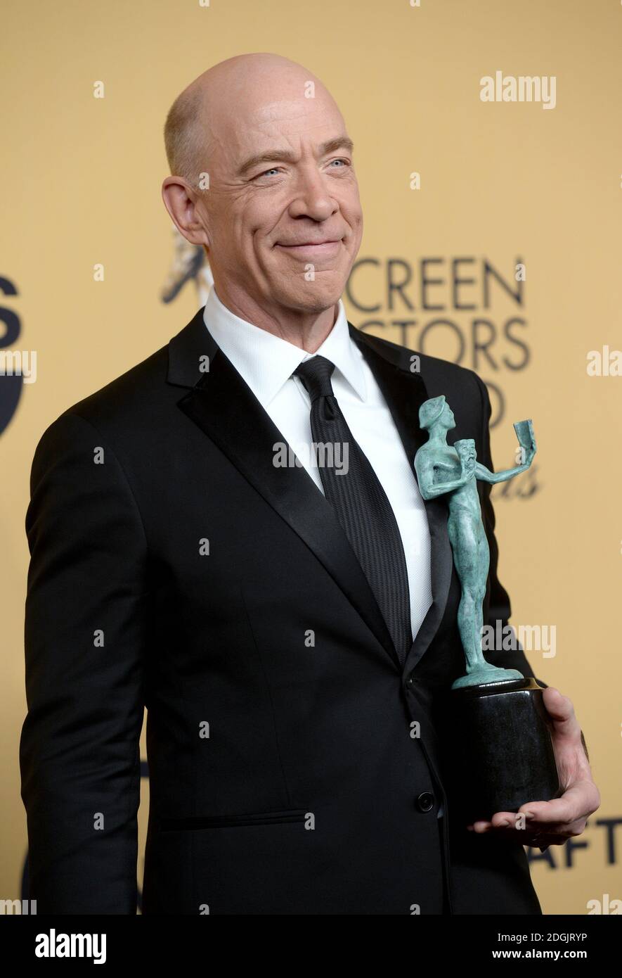 J.K. Simmons backstage in the Press Room at the 21st Annual Screen ...