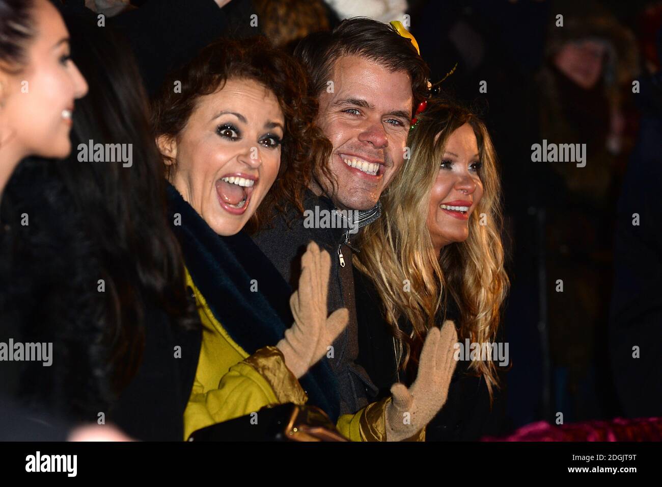 Former housemates Nadia Sawalha, Perez Hilton and Alicia Douvall in the ...