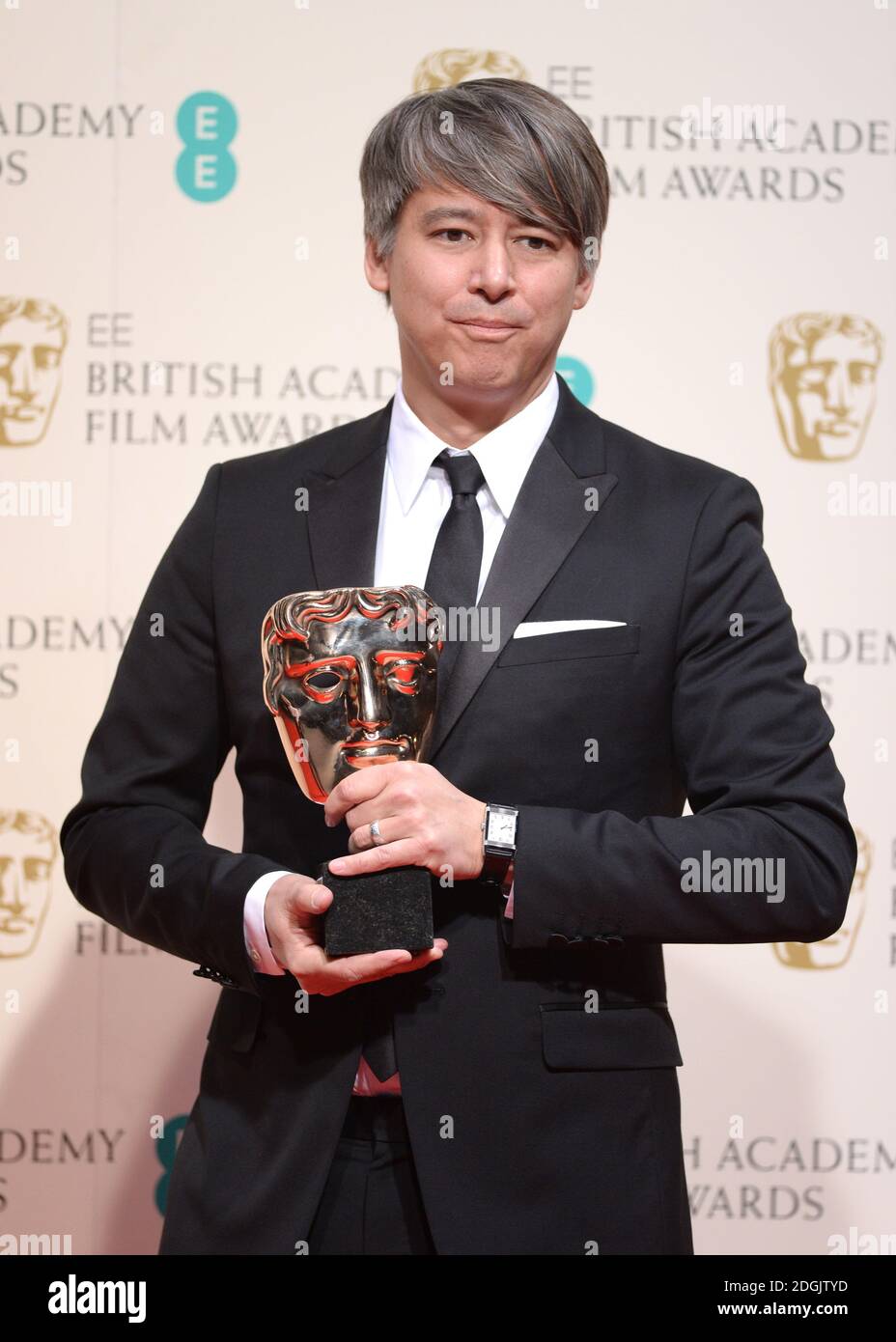 Tom Cross who won the award for best Editing (Whiplash) in the Press ...