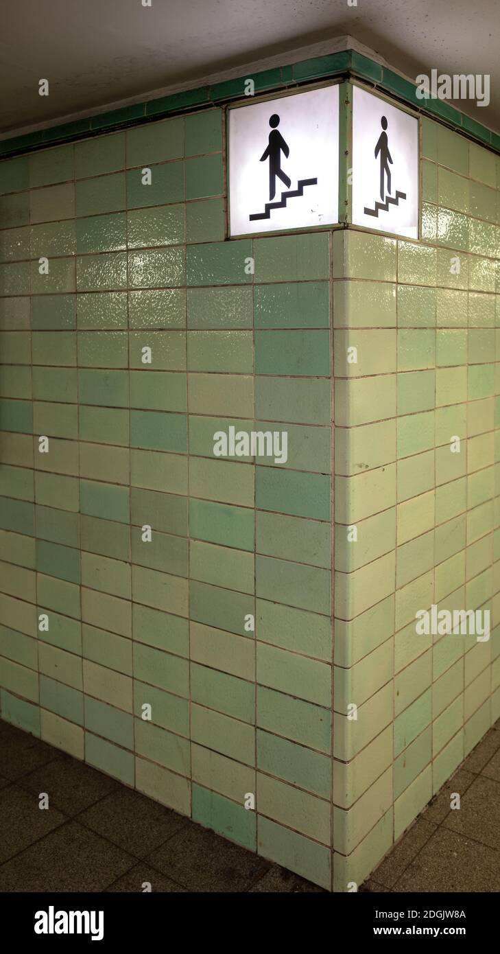 Sign in the station Stock Photo - Alamy