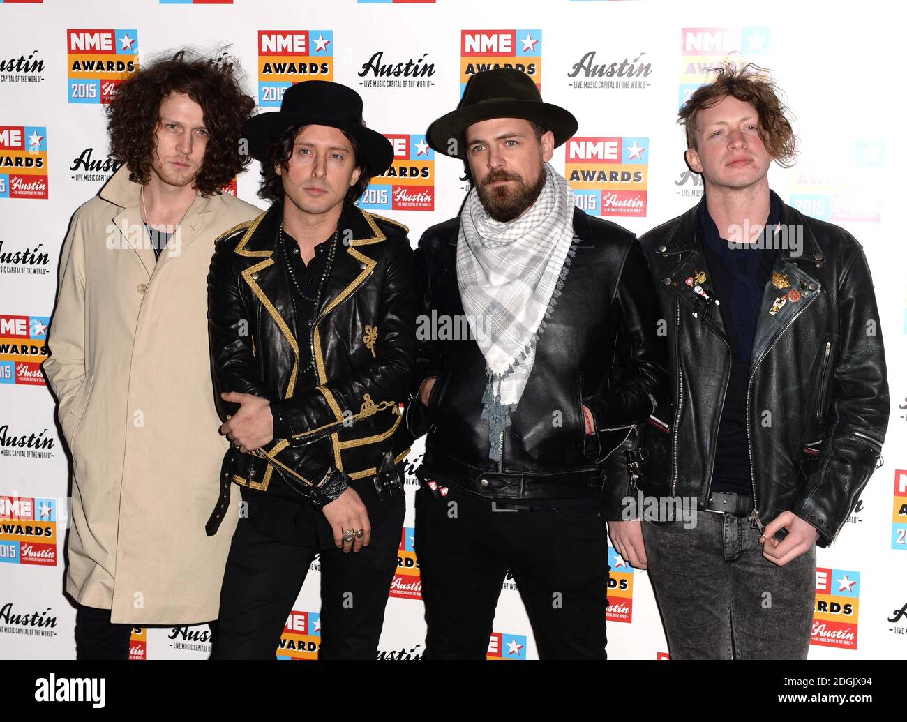 Carl Barat and The Libertines attending the NME Awards 2015 with Austin ...