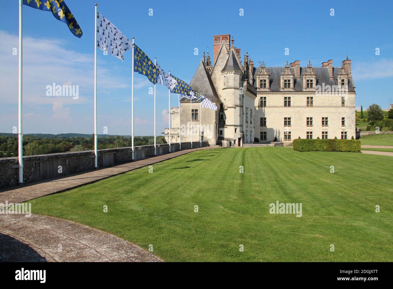 medieval and renaissance castle in amboise in france Stock Photo - Alamy
