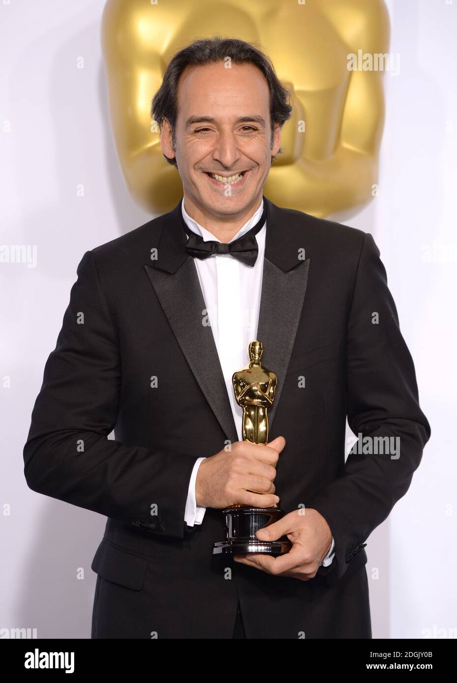 Alexandre Desplat with the Original Score Award for 'The Grand Budapest ...