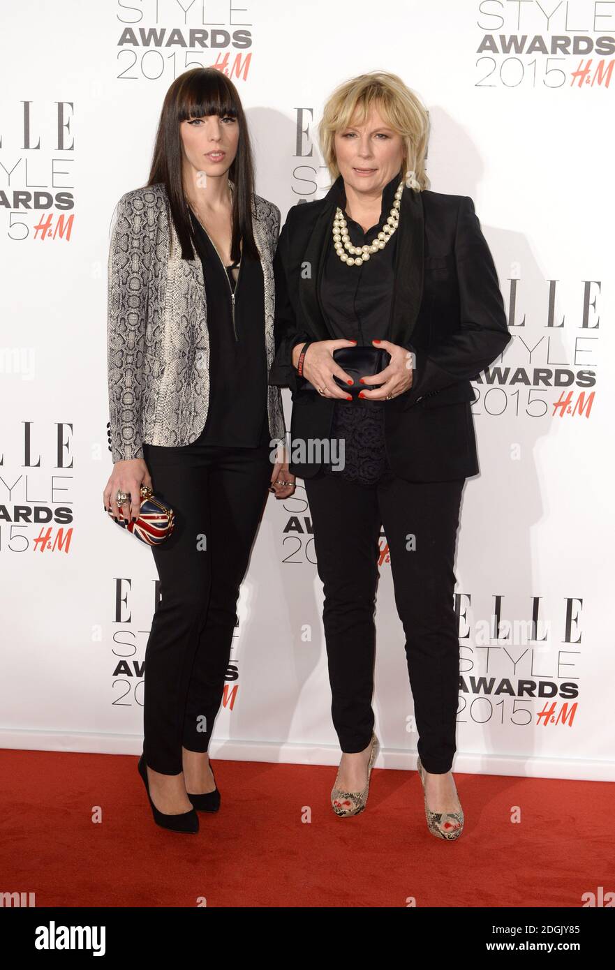 Jennifer Saunders and Ella Edmondson attending the Elle Style Awards ...