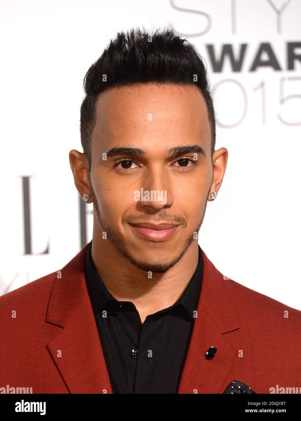 Lewis Hamilton attending the Elle Style Awards 2015 held at the Sky ...