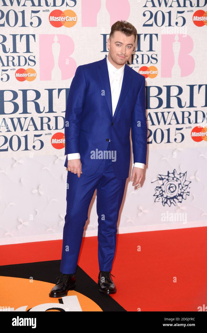 Sam Smith attending the Brit Awards 2015 with MasterCard held at The O2 ...