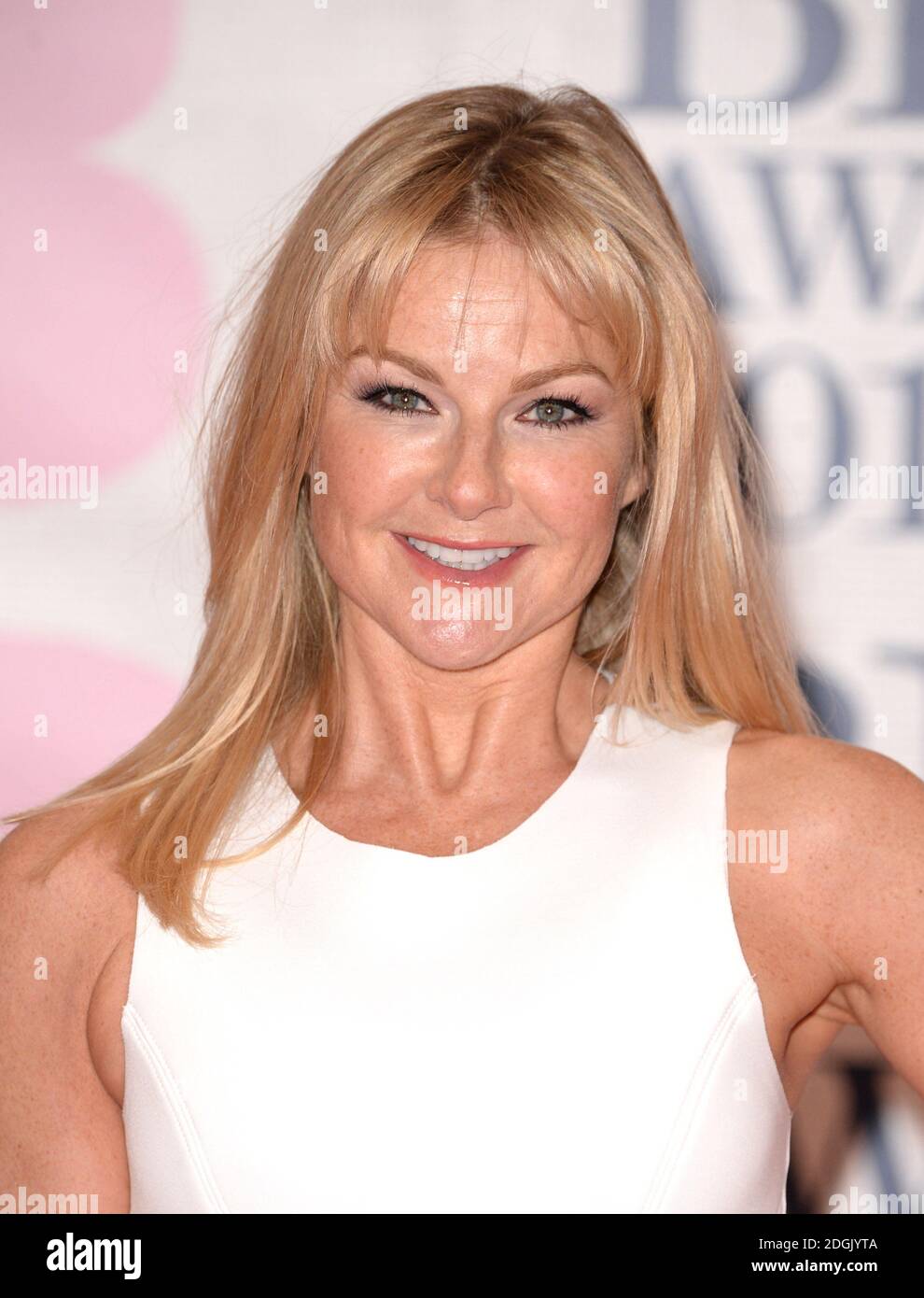 Sarah Hadland attending the Brit Awards 2015 with MasterCard held at ...