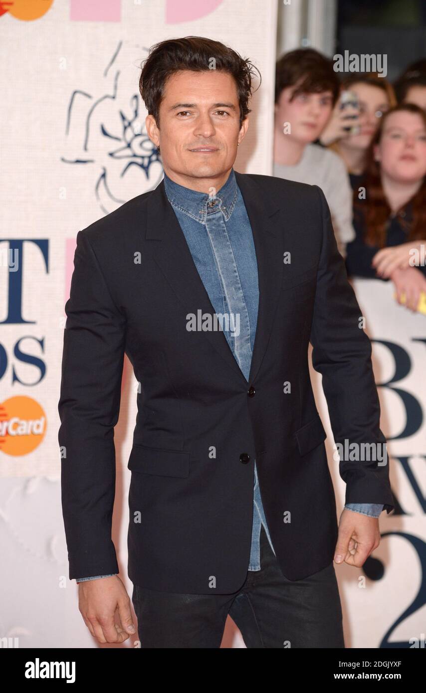 Orlando Bloom attending the Brit Awards 2015 with MasterCard held at ...