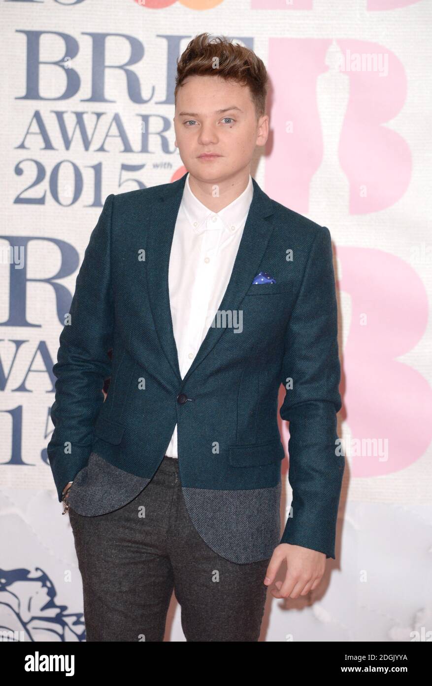 Conor Maynard attending the Brit Awards 2015 with MasterCard held at ...