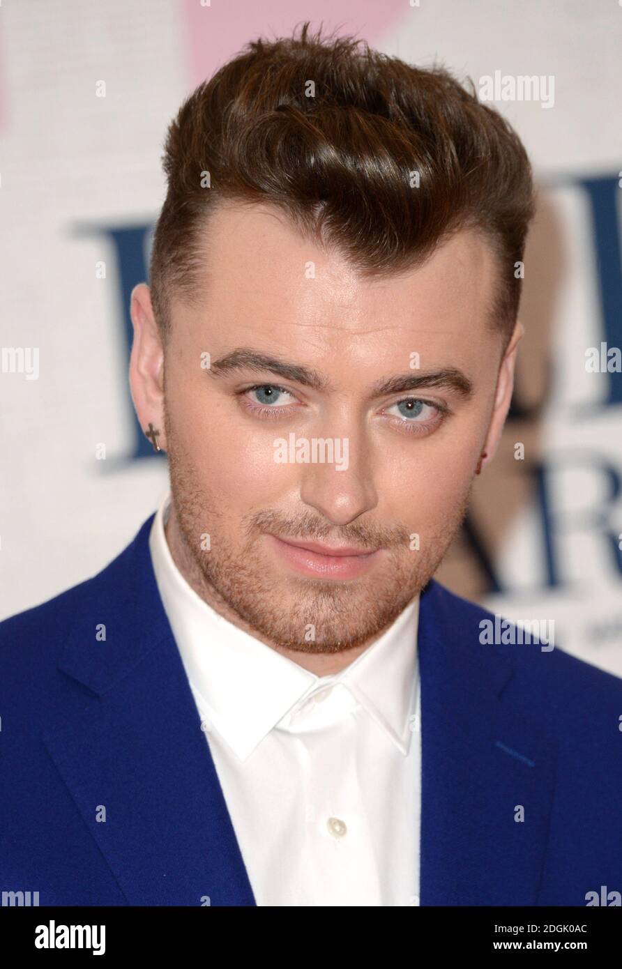 Sam Smith attending the Brit Awards 2015 with MasterCard held at The O2 ...