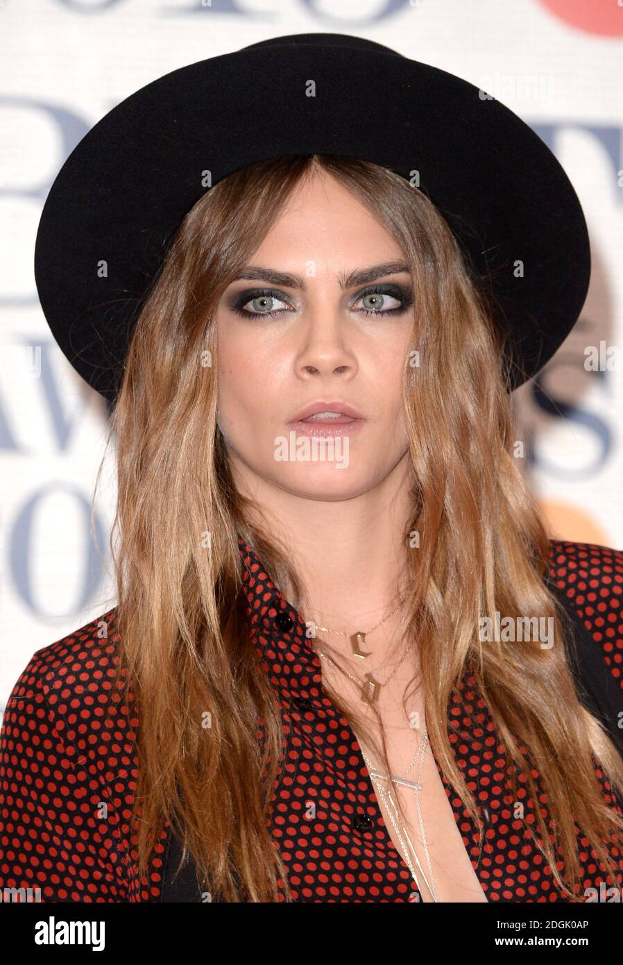 Cara Delevingne attending the Brit Awards 2015 with MasterCard held at ...
