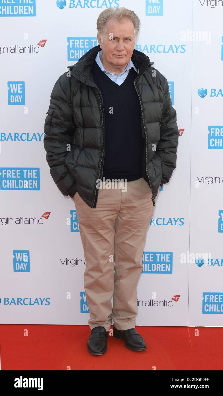 Martin Sheen arriving at WE Day 2015, the SSE Arena, Wembley, London ...